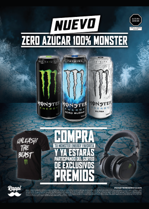 COMPRA TU MONSTER ENERGY FAVORITA Y PARTICIPA POR PREMIOS EXCLUSIVOS